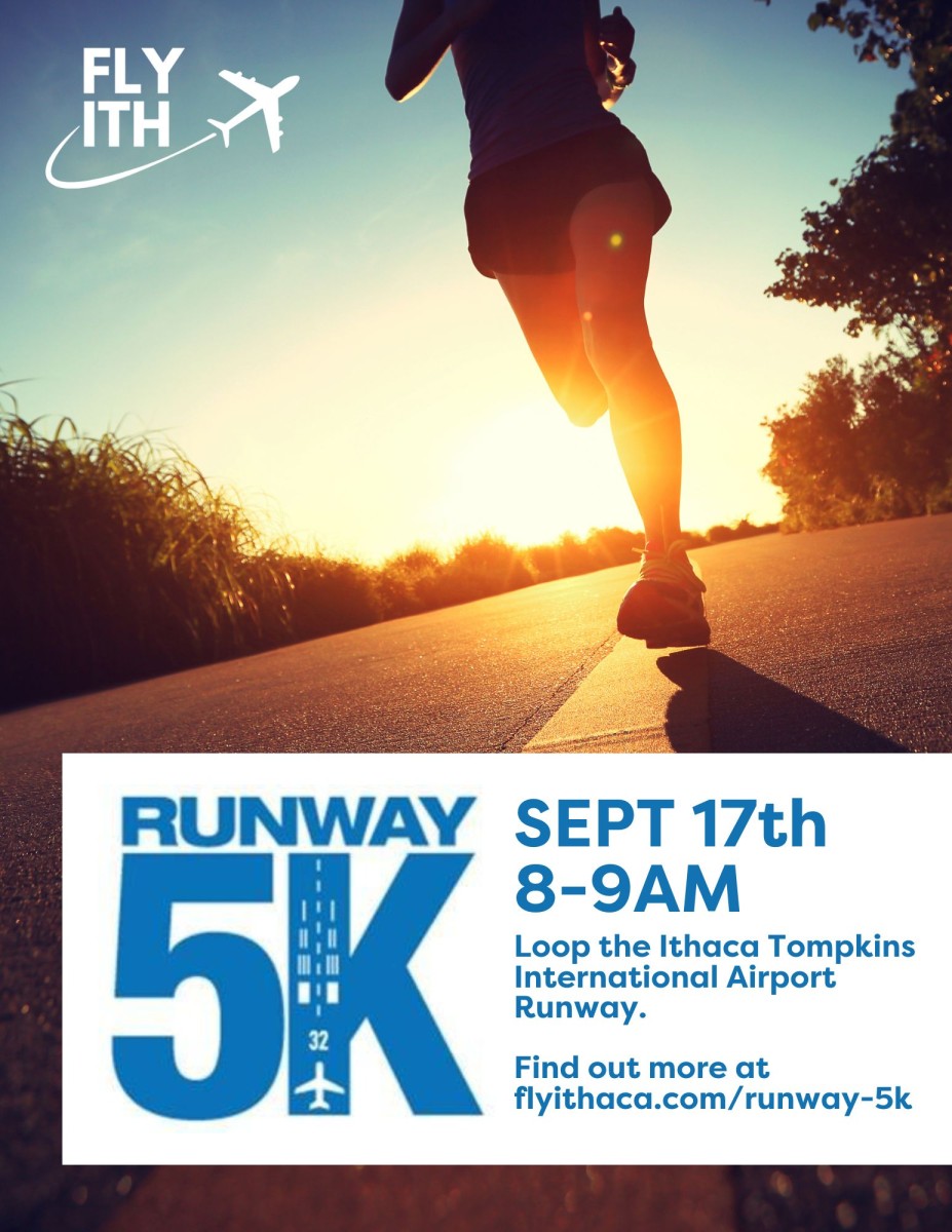 2023 Runway 5K: Race the ITH Runway! - Ithaca Tompkins International Airport, New York Ithaca ...